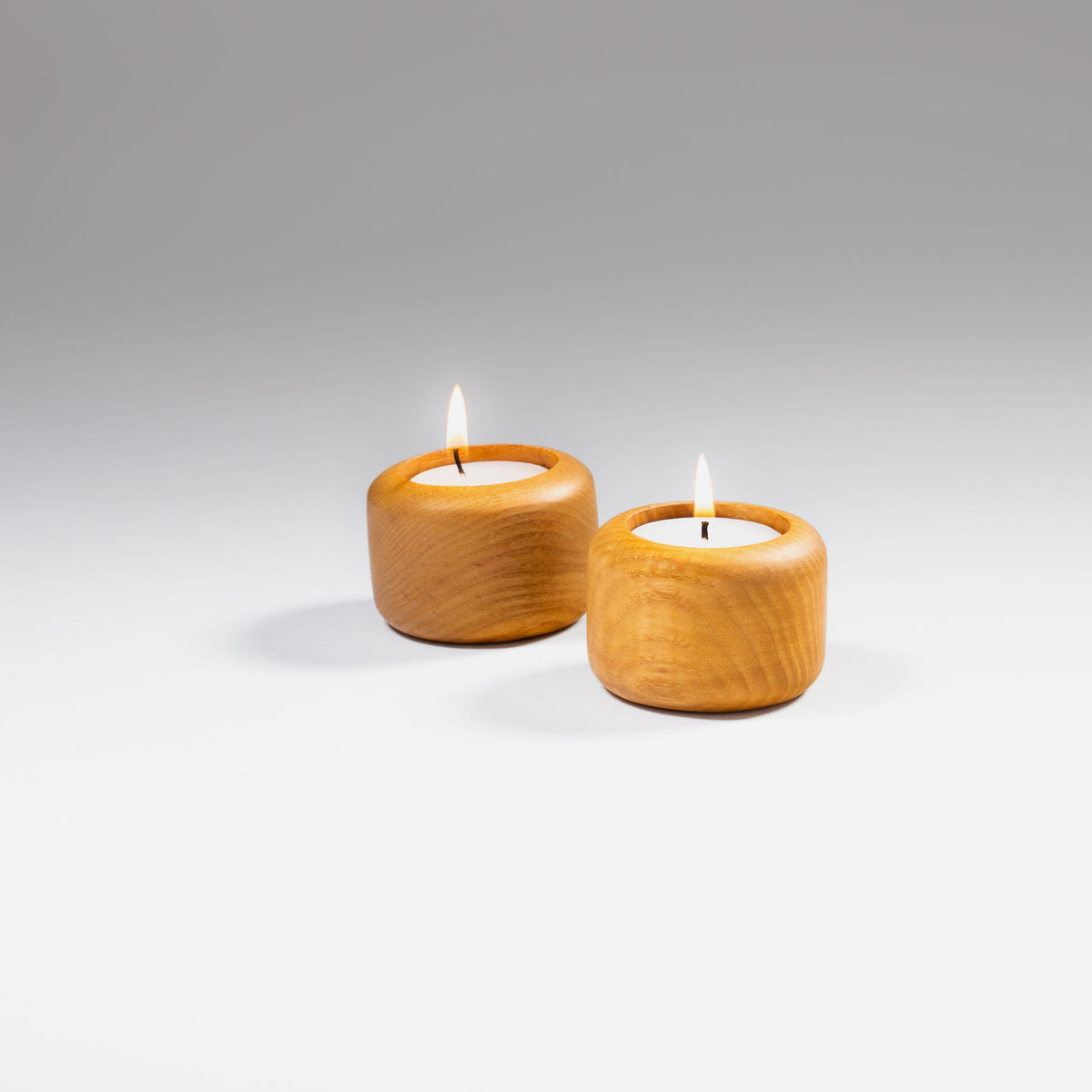 Ashwood Tealight Set - Natural Ash Wood Candleholders | Oneg